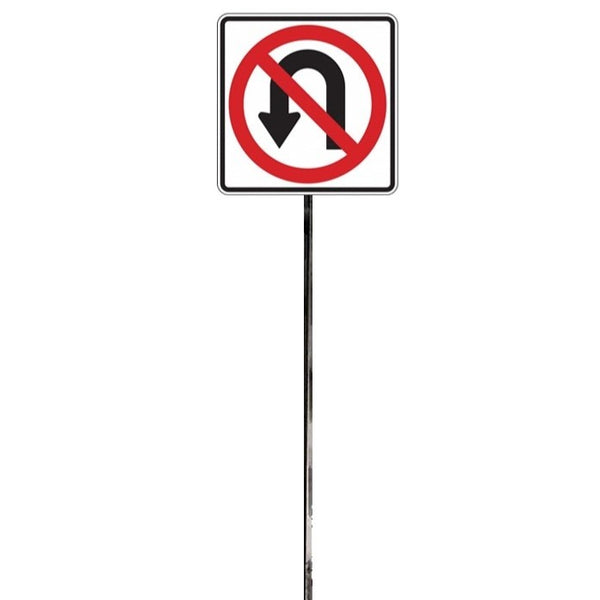 N Scale - No U-Turn Road Sign - 2 Pack – Lineside Details